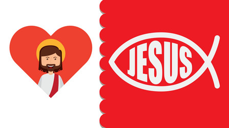 I love jesus design Royalty Free Vector Image - VectorStock