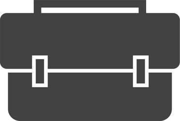 Breifcase glyph multi color background Royalty Free Vector