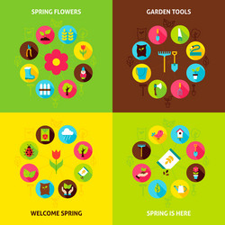 Spring gardening concepts Royalty Free Vector Image