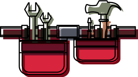 Tool belt Royalty Free Vector Image - VectorStock