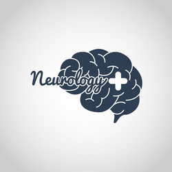 Neurology logo icon template Royalty Free Vector Image