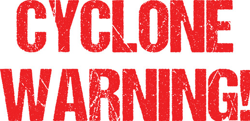 Bomb cyclone warning hurricane weather alert typo Vector Image