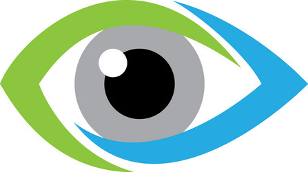 Eye camera logo icon design Royalty Free Vector Image