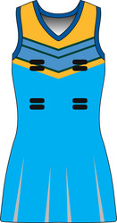 Netball dress mock up Royalty Free Vector Image