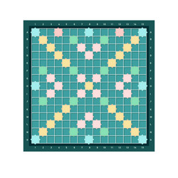 Snake and ladders grid color tiles game board Vector Image
