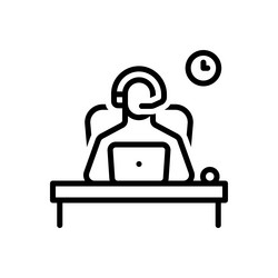 Operator Royalty Free Vector Image - VectorStock