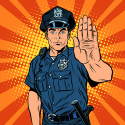 Police Officer Hand Signals Vector Images (over 110)