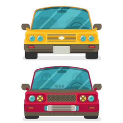 Car front view race tuning colorful Royalty Free Vector