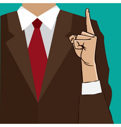 Hand sign wait Royalty Free Vector Image - VectorStock