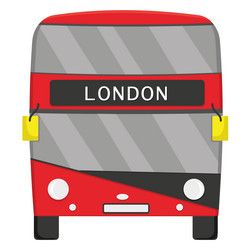 London red bus isolated Royalty Free Vector Image