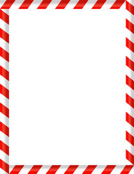 Frame made of candy cane Royalty Free Vector Image