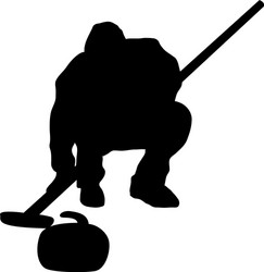 Barmen waiter with empty tray silhouette Vector Image