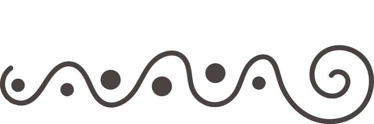 Curved calligraphy line Royalty Free Vector Image