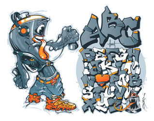 Street art concept graffiti style Royalty Free Vector Image