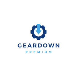 Gear setting logo icon Royalty Free Vector Image