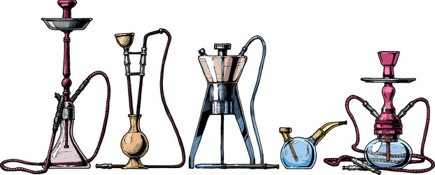 Shisha Hand Draw Vector Images (over 200)