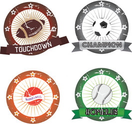 Sport badges Royalty Free Vector Image - VectorStock