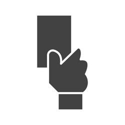 Yellow card icon image Royalty Free Vector Image