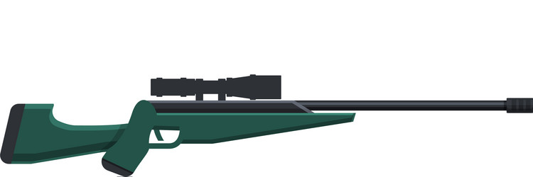 Scar sniper weapon icon cartoon style Royalty Free Vector