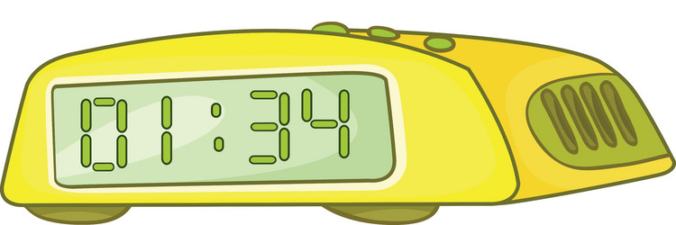 Cartoon home clock Royalty Free Vector Image - VectorStock
