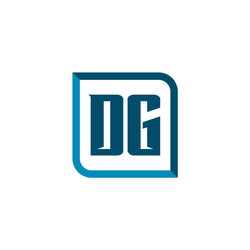 Initial letter logo dg template design Royalty Free Vector