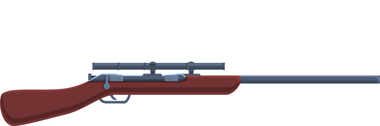 Attack sniper weapon icon cartoon style Royalty Free Vector