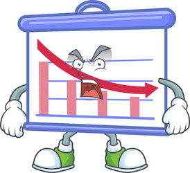 Shopping down graphic board in character mascot Vector Image