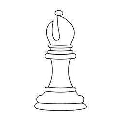 King chess piece outline american Royalty Free Vector Image