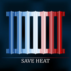 Save heat infographic icons and methods Royalty Free Vector