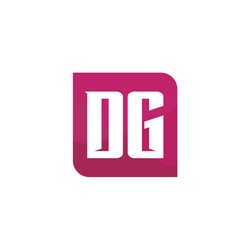 Initial letter logo dg template design Royalty Free Vector