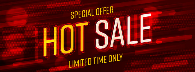 Website header layout for marketing sale Vector Image