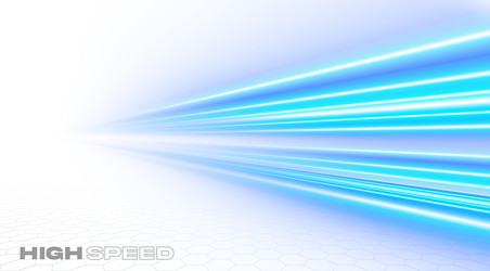 Blue high speed lines fast background Royalty Free Vector
