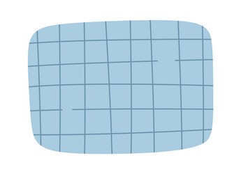 Rounded rectangle checkered shape Royalty Free Vector Image