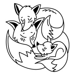 Animals mom and baby kangaroo stroke Royalty Free Vector