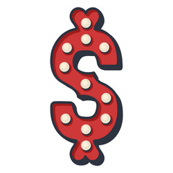 Carnival number one color Royalty Free Vector Image