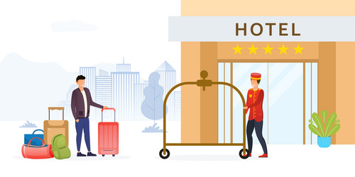 Hotel check Royalty Free Vector Image - VectorStock
