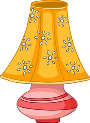 Cartoon home lamp Royalty Free Vector Image - VectorStock