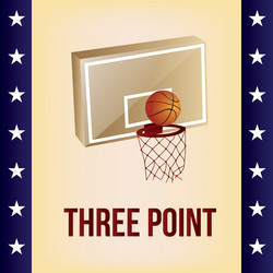 Isolated basketball emblem Royalty Free Vector Image