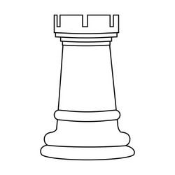 King chess piece outline american Royalty Free Vector Image