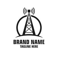 Tower logo design Royalty Free Vector Image - VectorStock