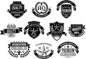 Best quality label badges Royalty Free Vector Image