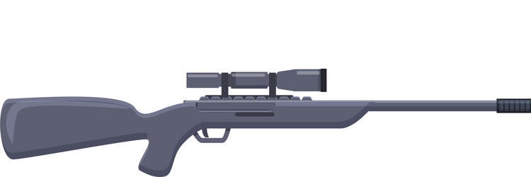 Swat sniper weapon icon cartoon style Royalty Free Vector