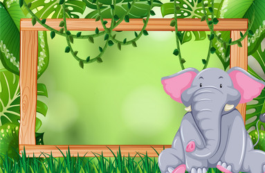 Elephant Border Frame Vector Images (over 650)