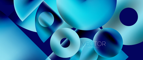 Geometric abstract panorama wallpaper background Vector Image