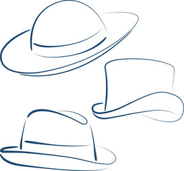 Trilby Hat Silhouette Vector Images (92)