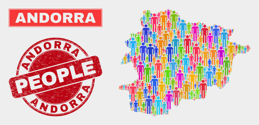 Andorra People Map Vector Images (30)