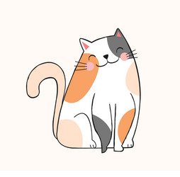 Gray cat Royalty Free Vector Image - VectorStock