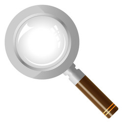 Optical magnifying glass cartoon Royalty Free Vector Image