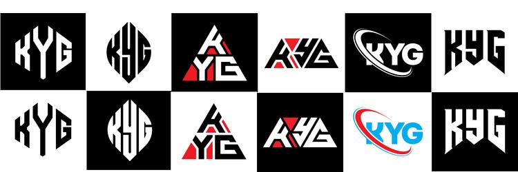 Ktl letter logo design in six style polygon Vector Image