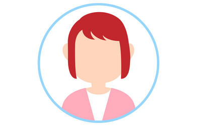 Faceless person icon with blue frame Royalty Free Vector